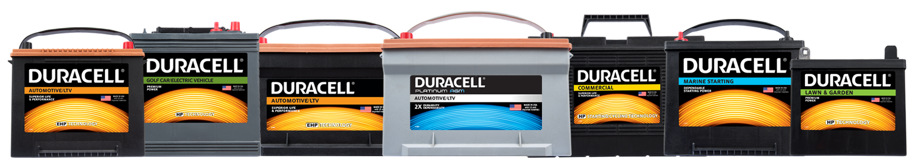 Duracell Automotive, Motorcycle, Marine and Commercial Batteries